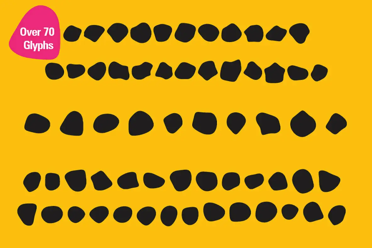 Random Blobs 1 Font - YouWorkForThem