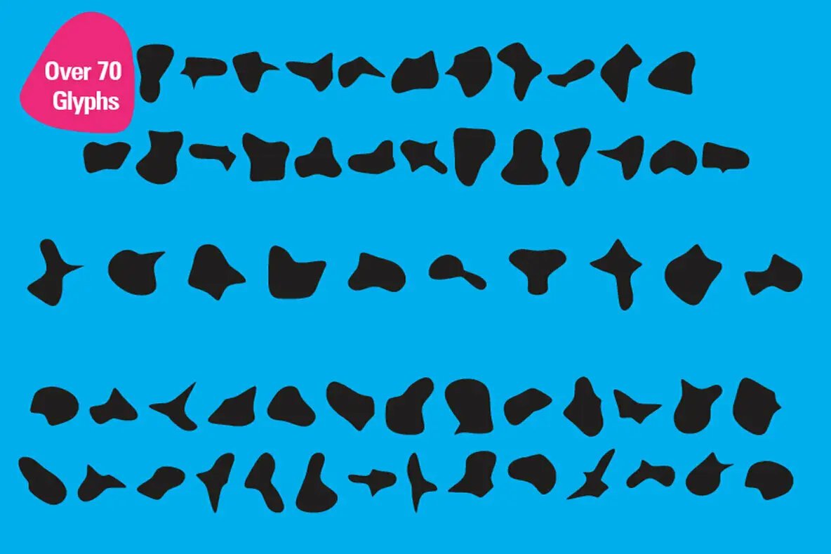 Random Blobs 2 Font - YouWorkForThem