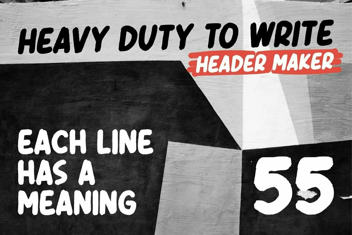 Header Maker Font - YouWorkForThem