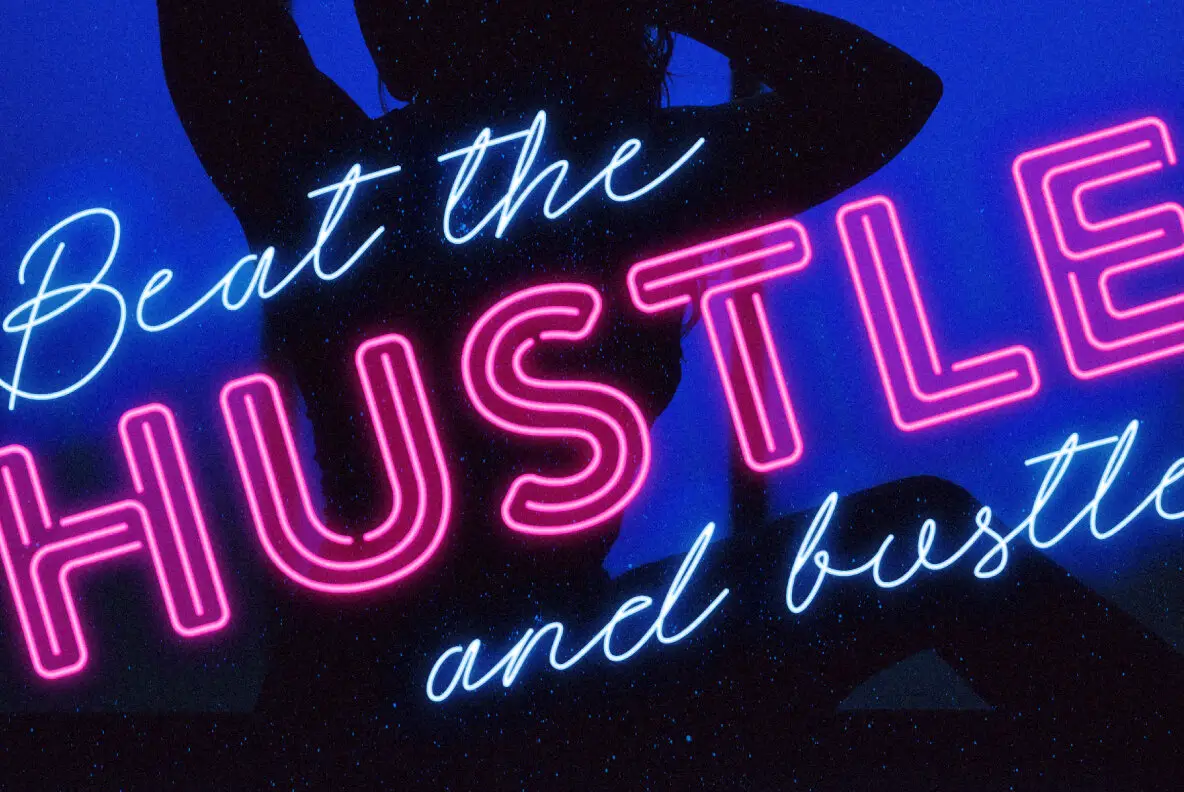 Night Light Font - YouWorkForThem