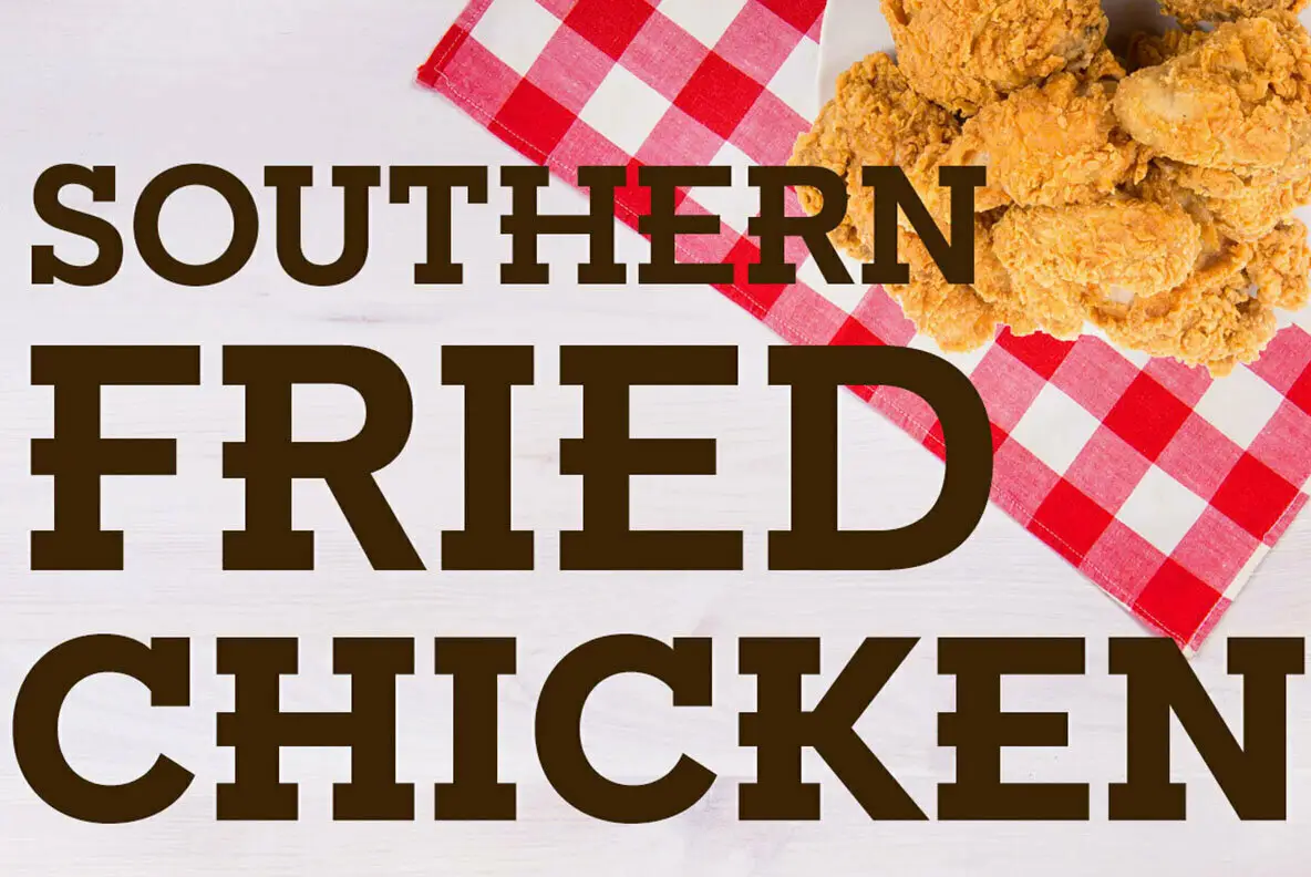 Fried Chicken Font - YouWorkForThem