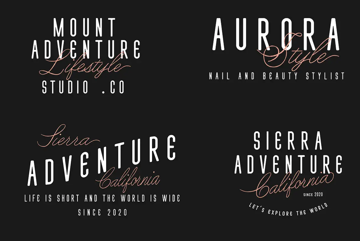 Point Dume Font Duo Font - FontPath