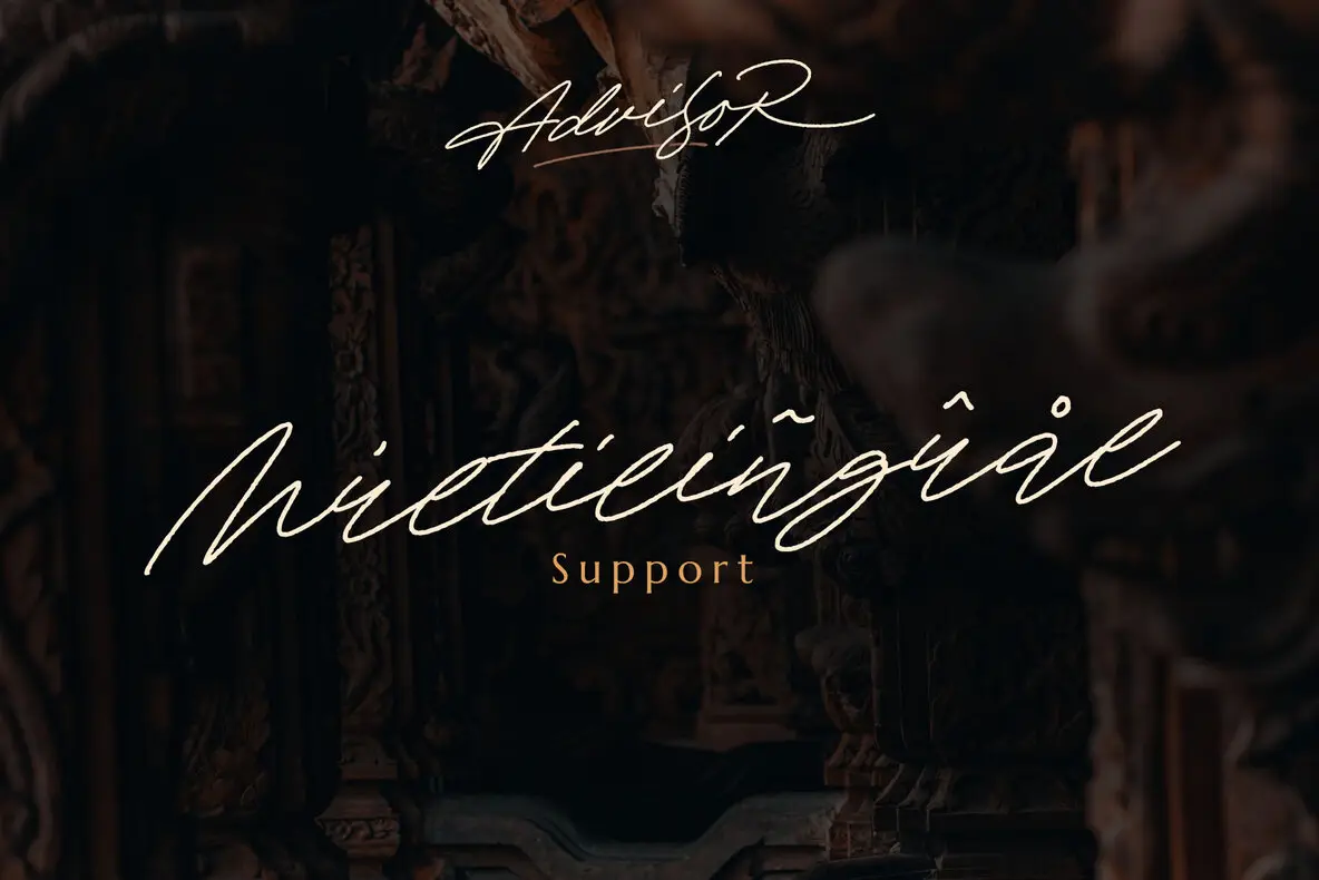 Advisor Font - YouWorkForThem