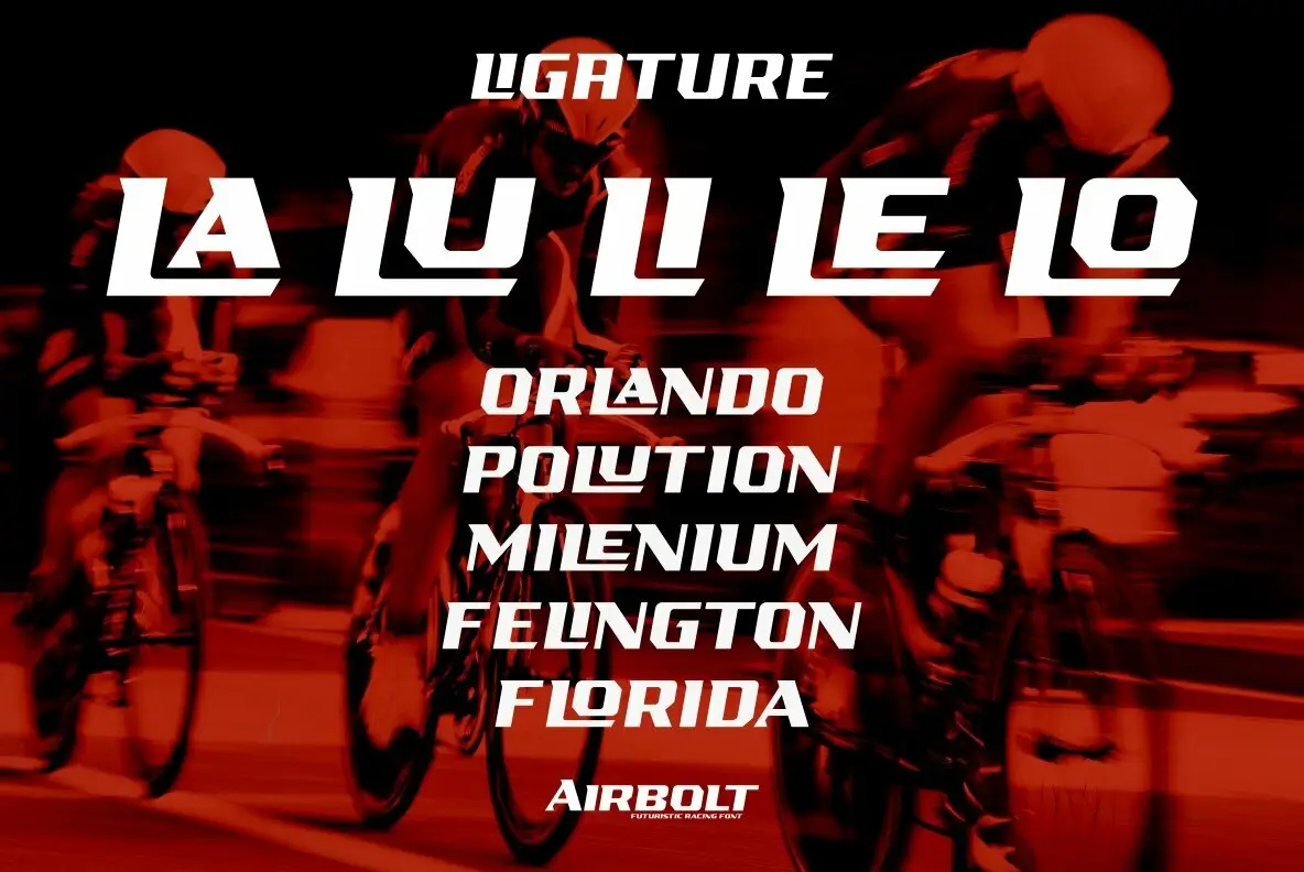 Airbolt Font - YouWorkForThem