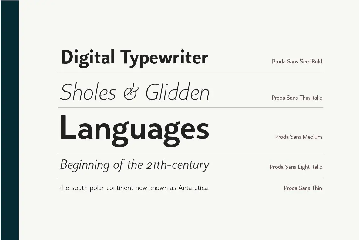 Proda Sans Font - FontPath