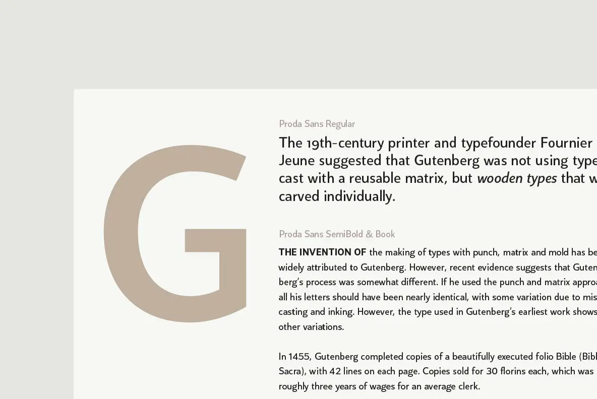 Proda Sans Font - YouWorkForThem