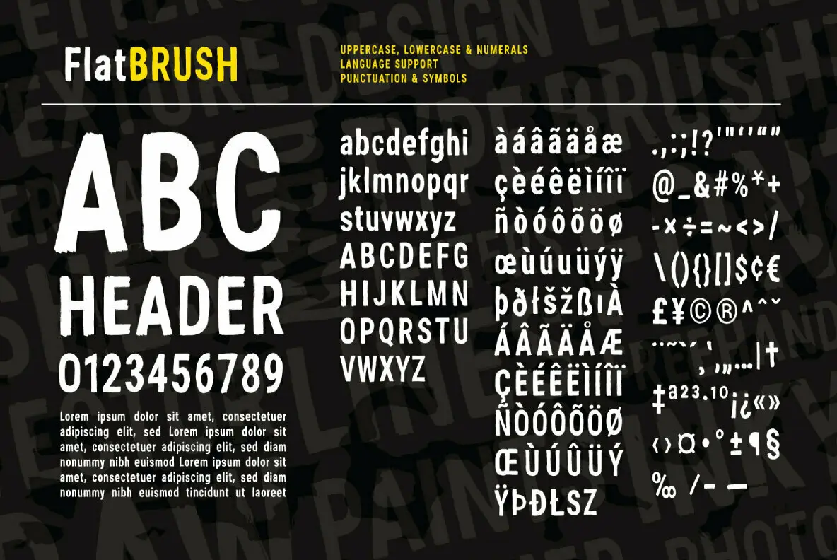 Flat Brush Font - YouWorkForThem