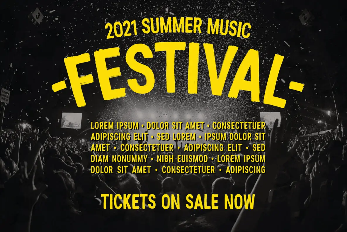 Flat Brush Font - YouWorkForThem