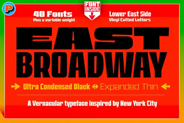 East Broadway Font - YouWorkForThem
