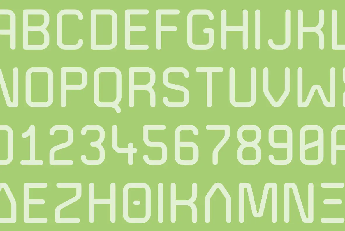 Technical Rounded VP Font - FontPath