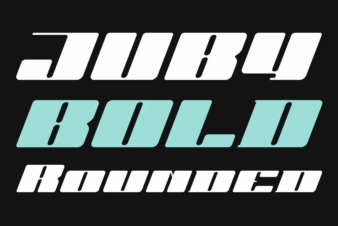 JUBY Rounded Font - YouWorkForThem