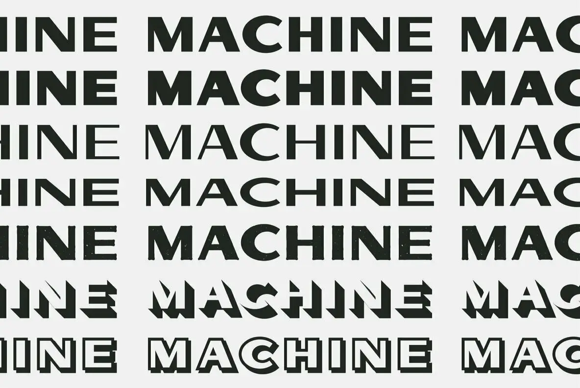 Machine Shop Font - FontPath