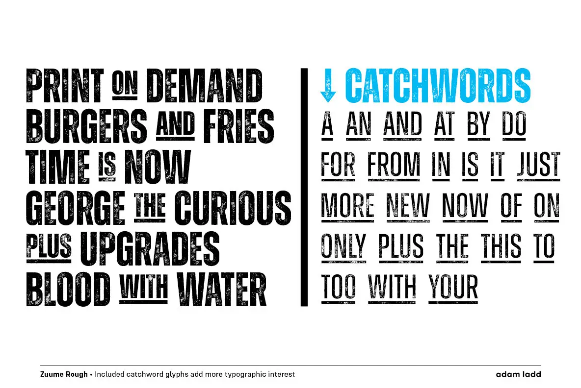 Zuume Rough Font - FontPath