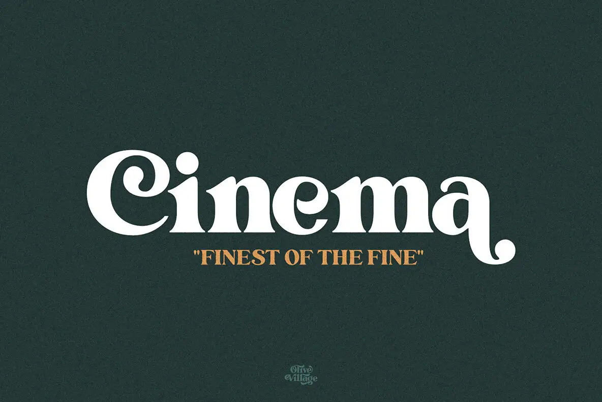 Olive Village Font - YouWorkForThem