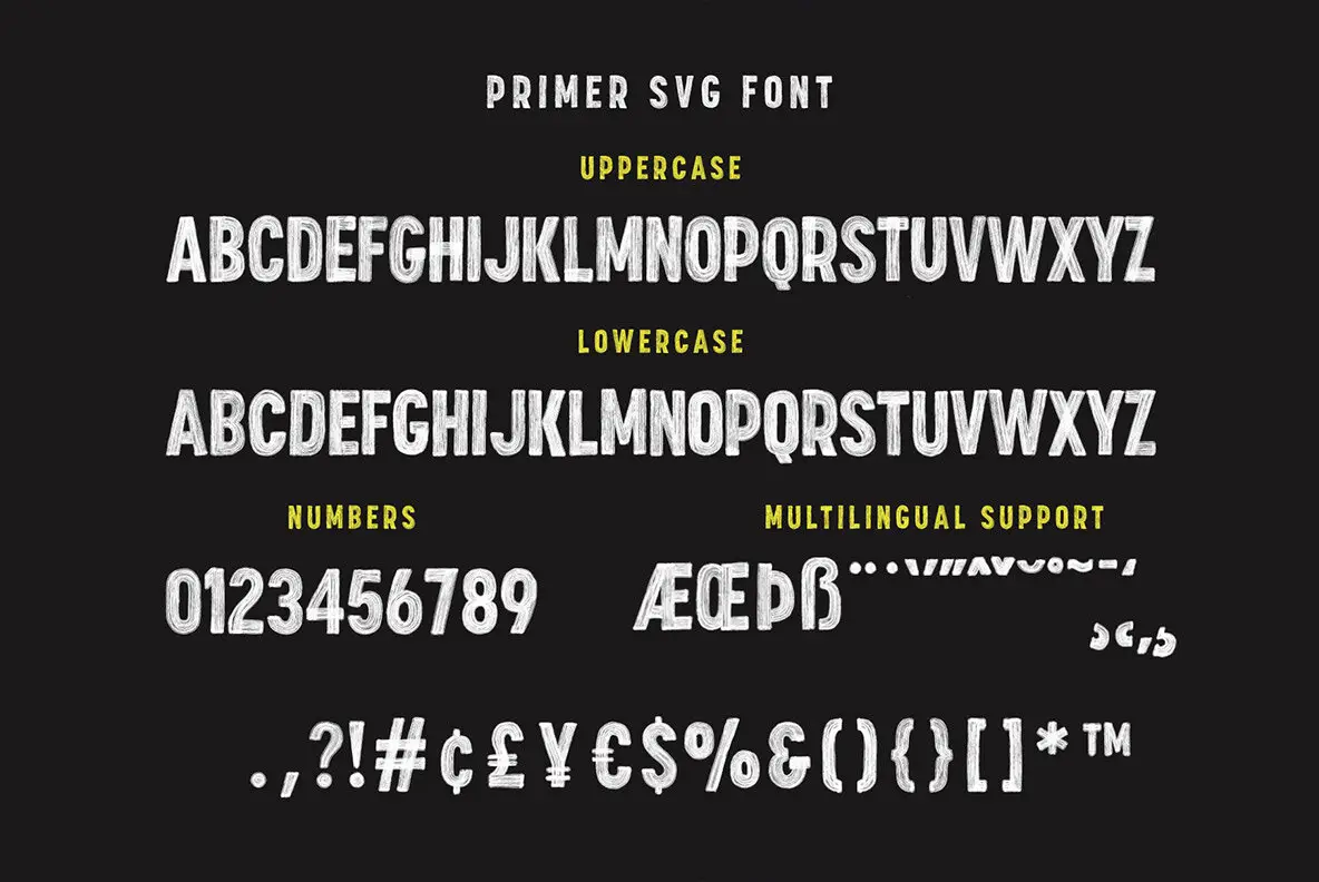 Primer SVG Font - YouWorkForThem