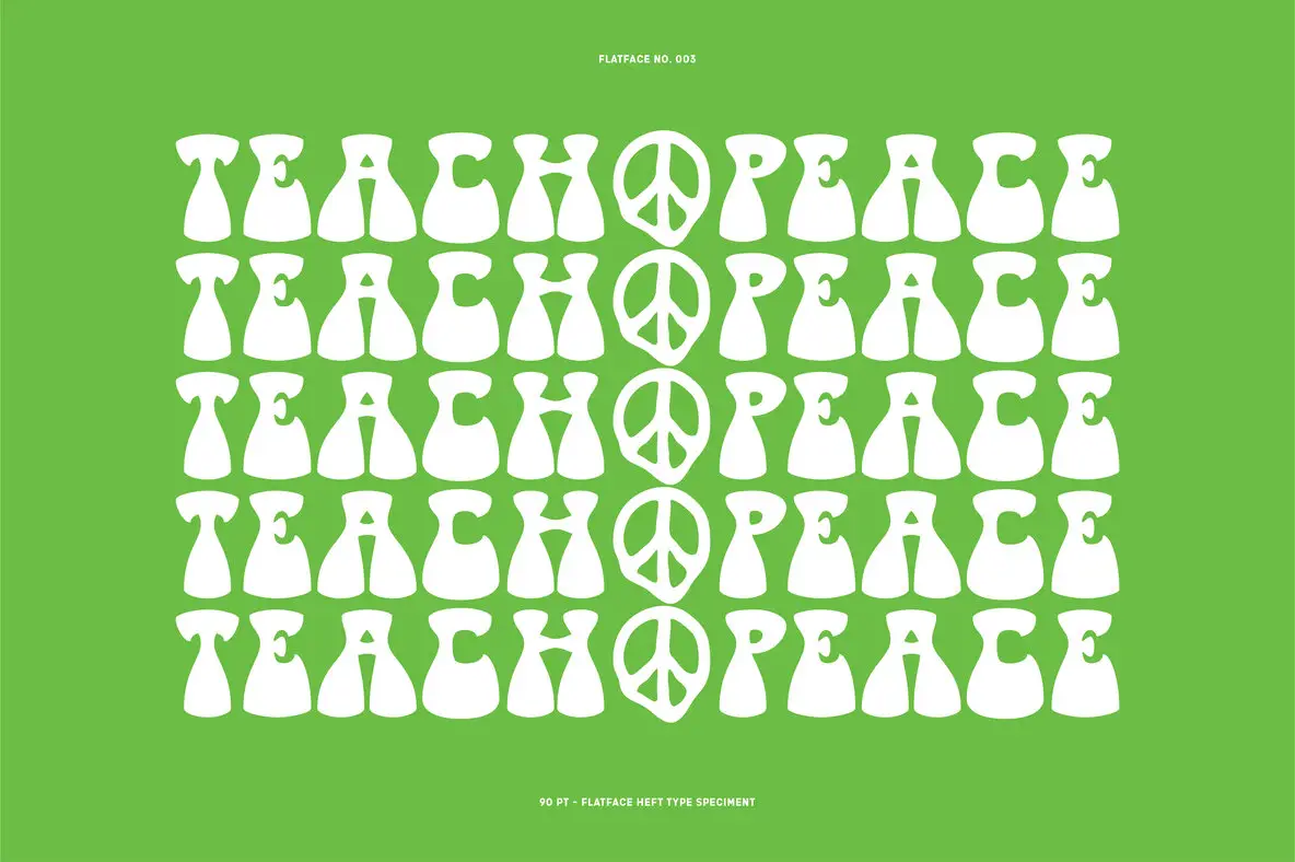 Flatface Heft Font - FontPath