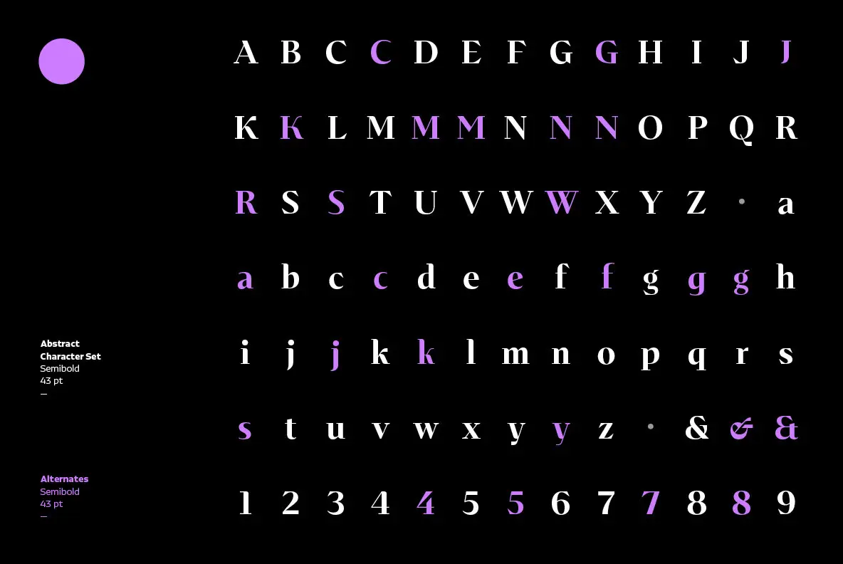 Abstract Font - YouWorkForThem