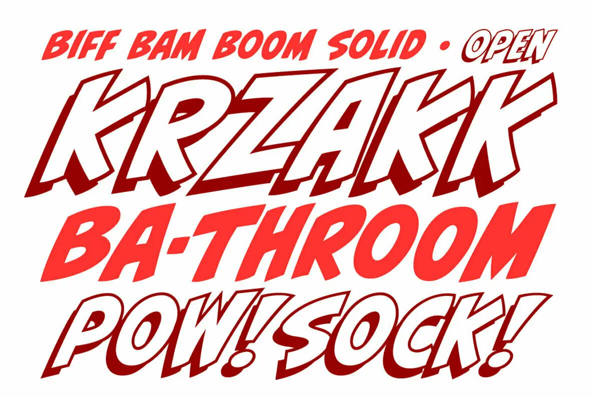 Biff Bam Boom Font - FontPath