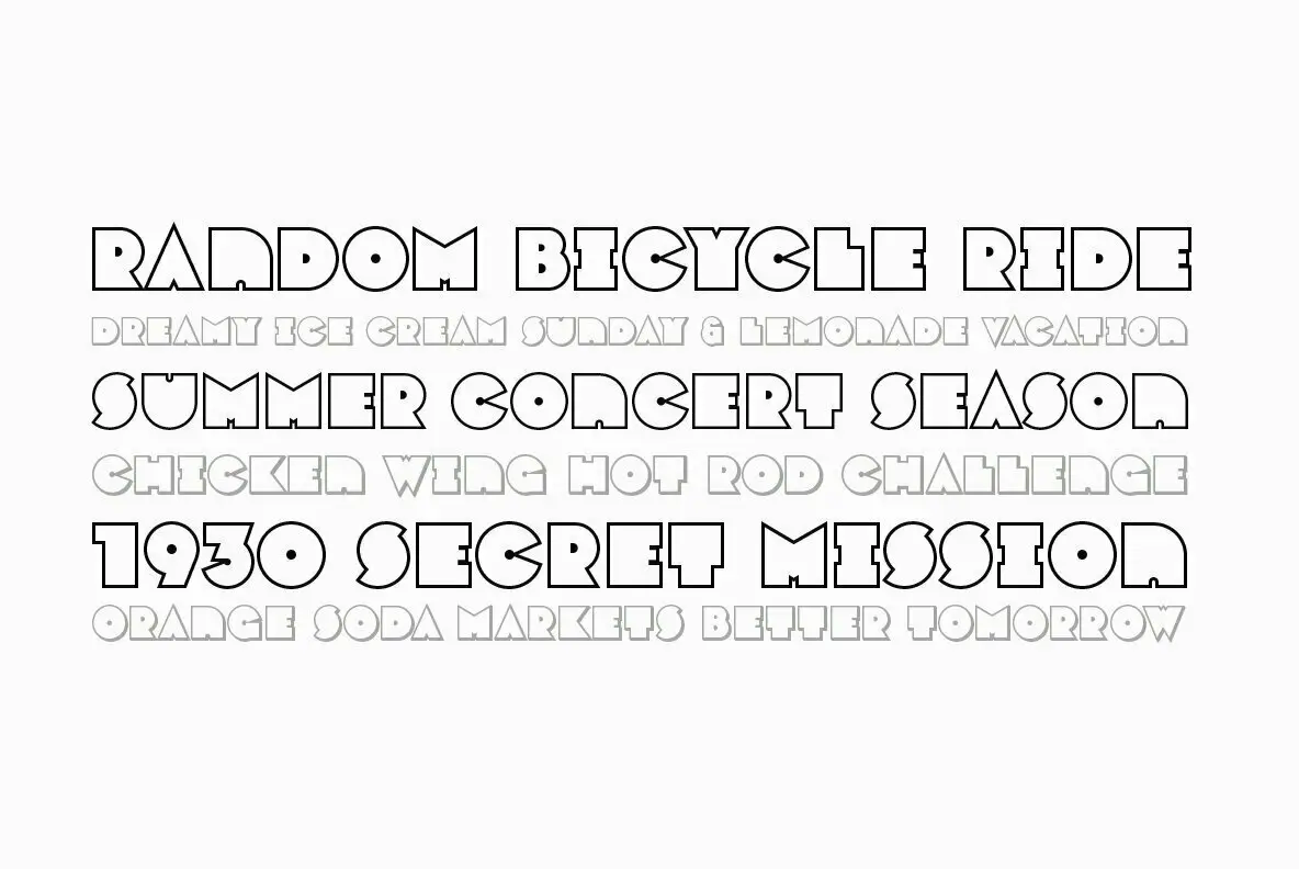 Varese Outlined Font - FontPath