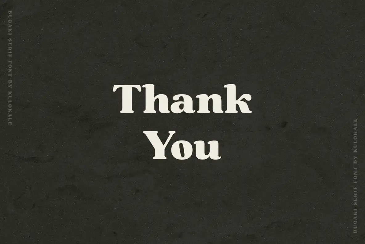 Bugaki Font - YouWorkForThem