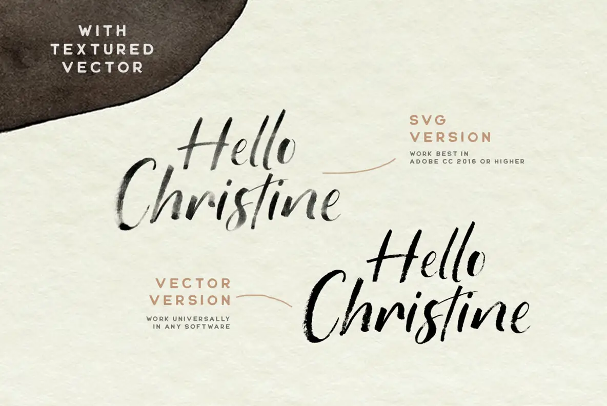 Hello Christine SVG Font Font - FontPath