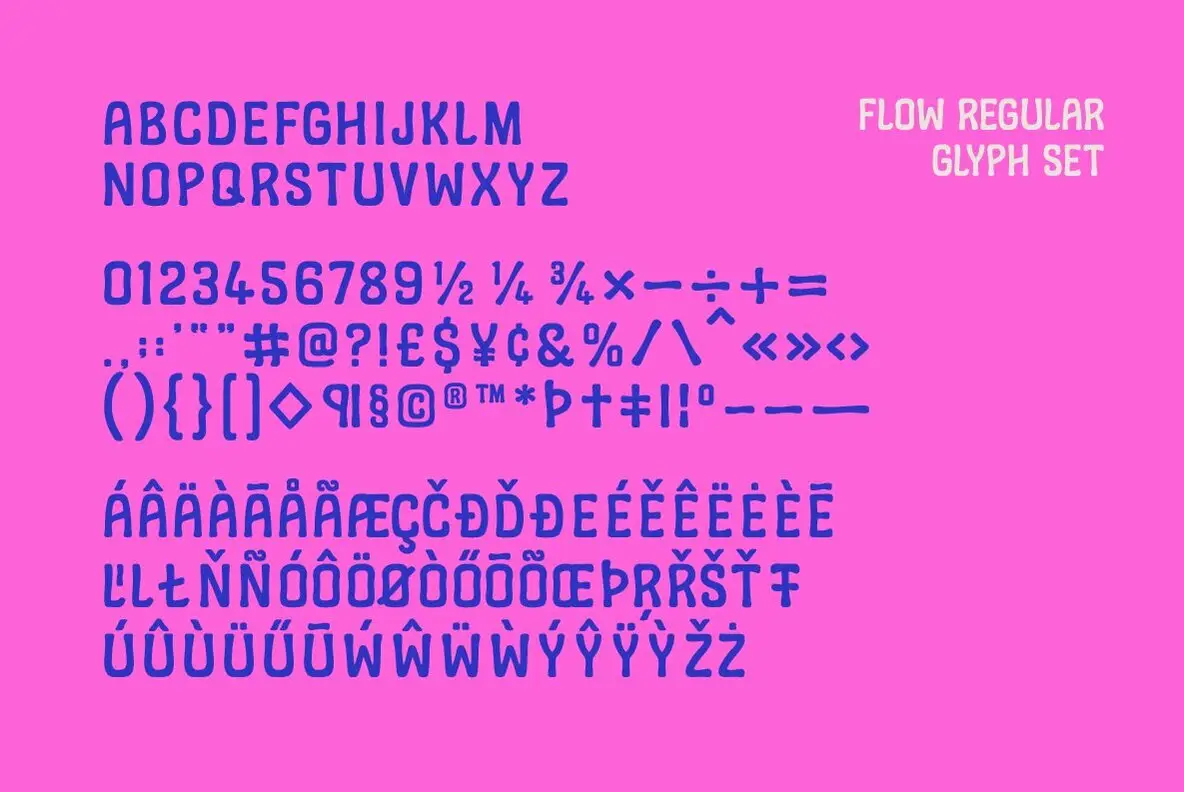 Flow Font - YouWorkForThem