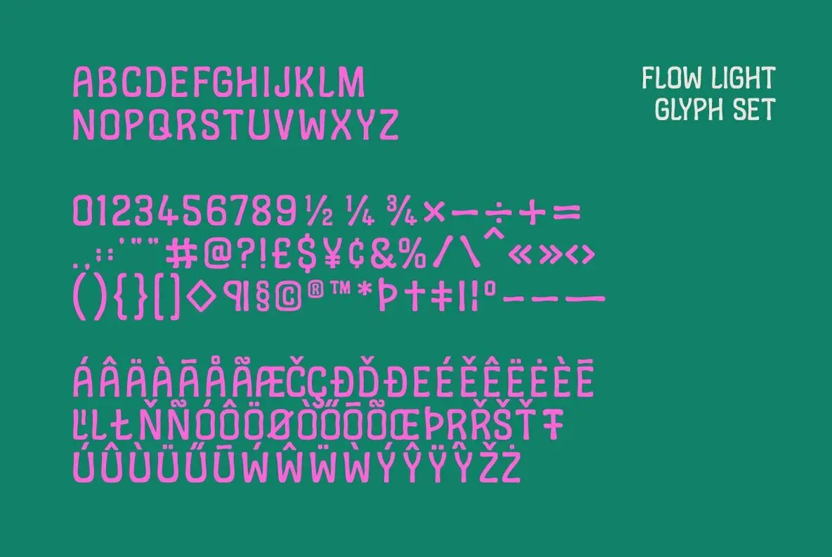 Flow Font - YouWorkForThem