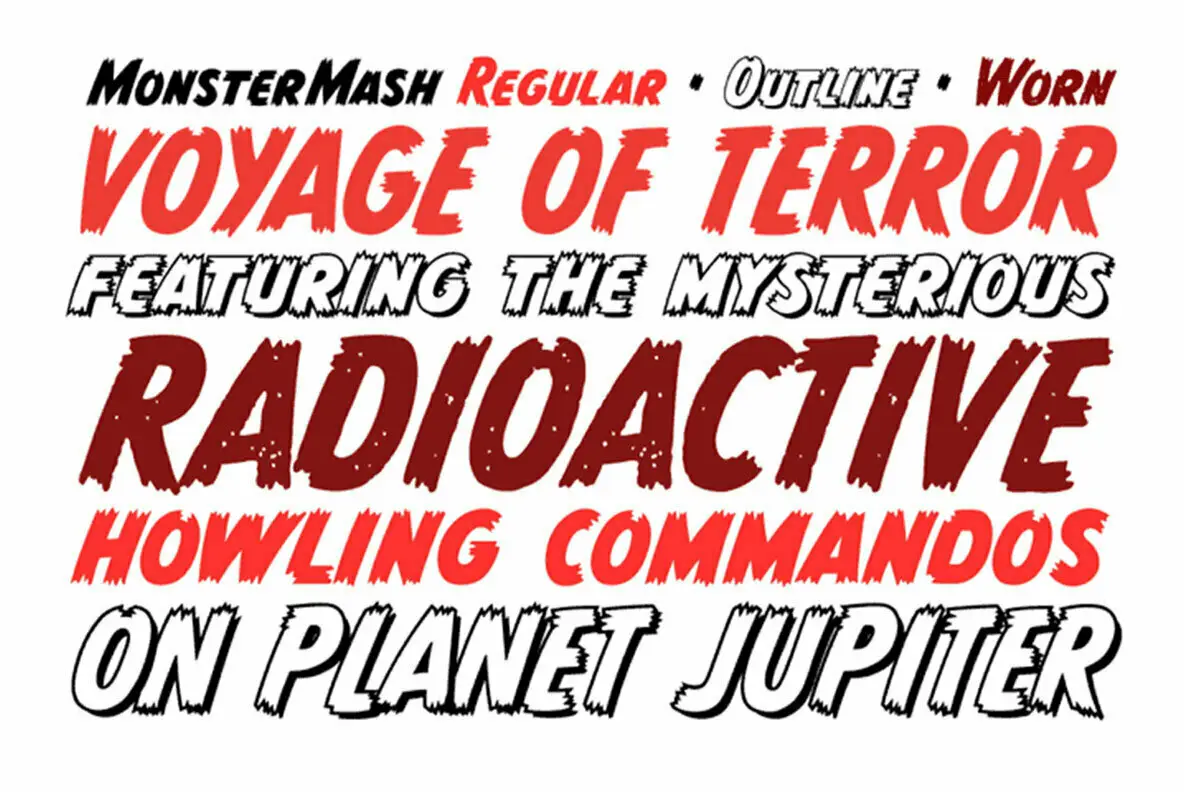 Monster Mash Font - YouWorkForThem