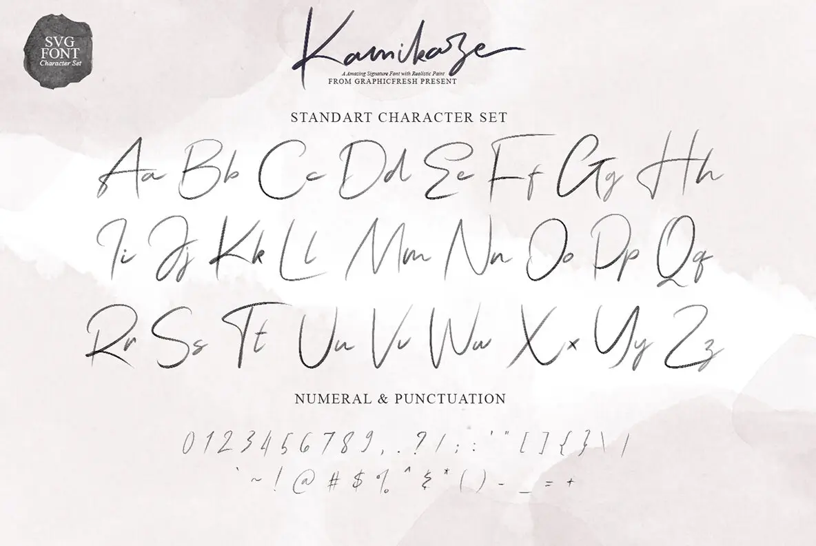 Kamikaze SVG Font Font - FontPath