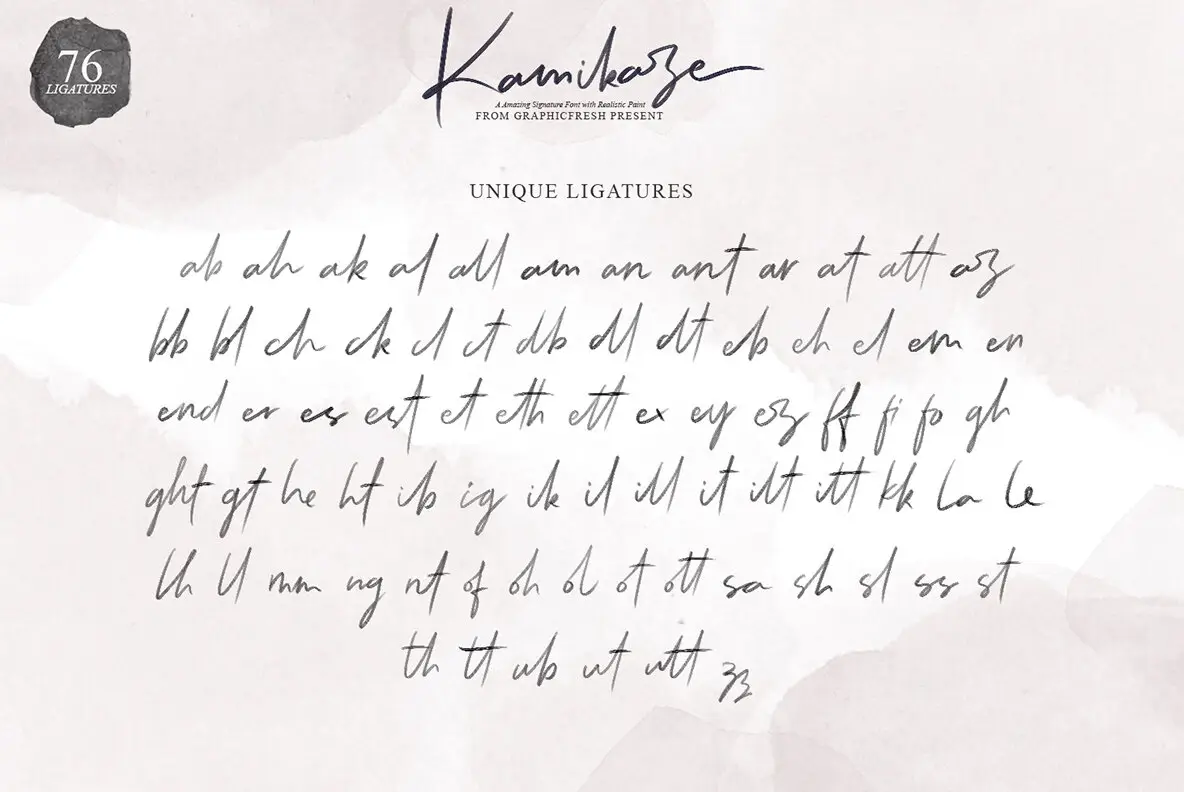 Kamikaze SVG Font Font - FontPath