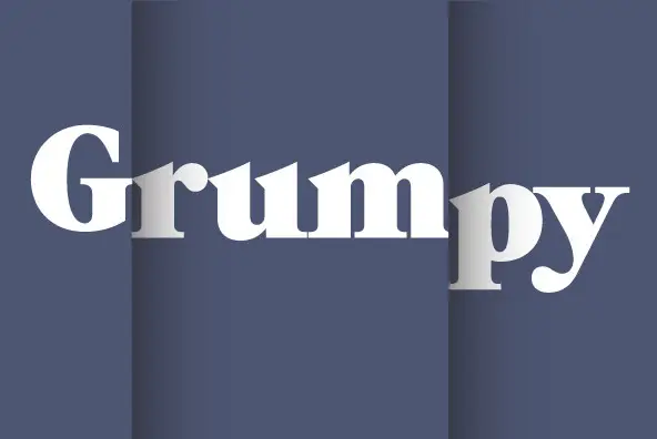 Grumpy Font - YouWorkForThem