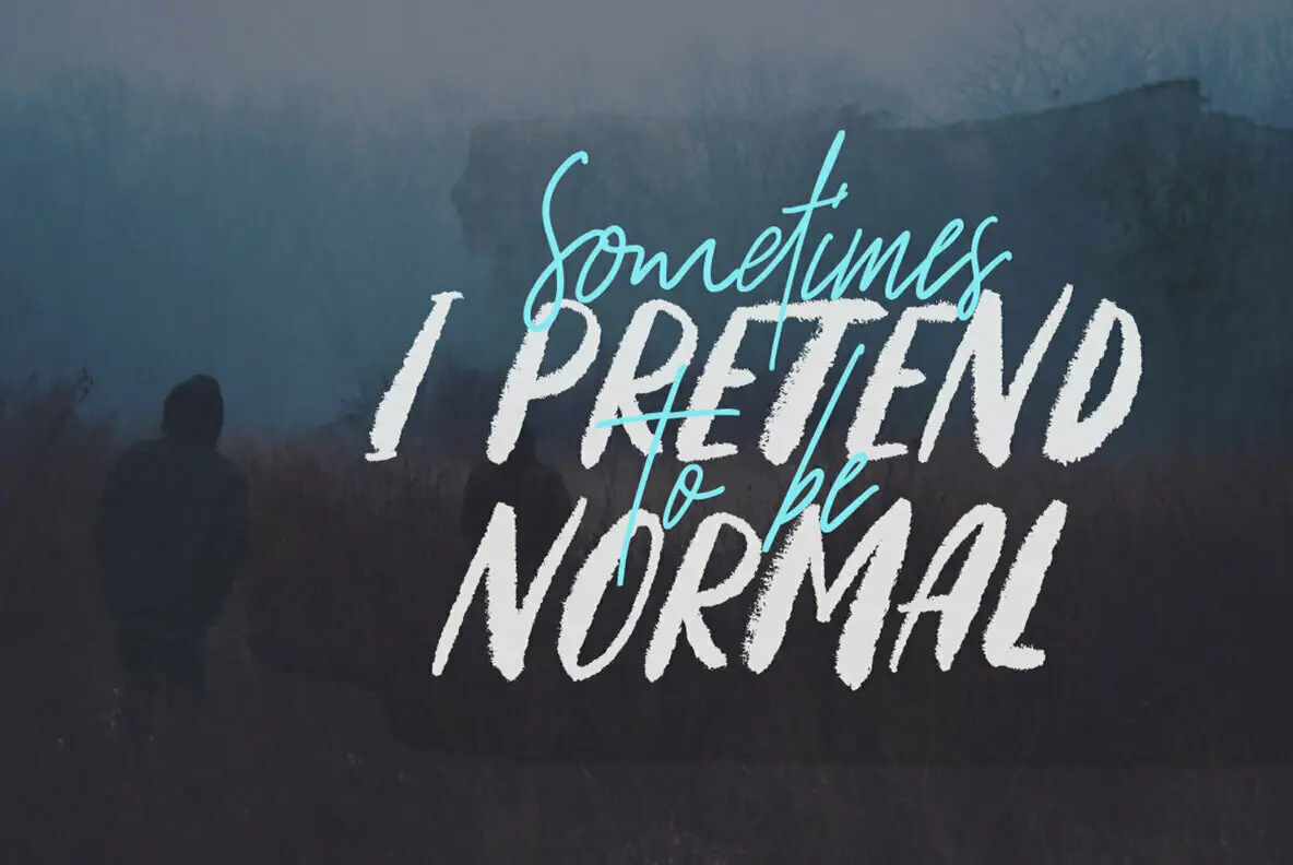 Strong Heart Font Duo - YouWorkForThem