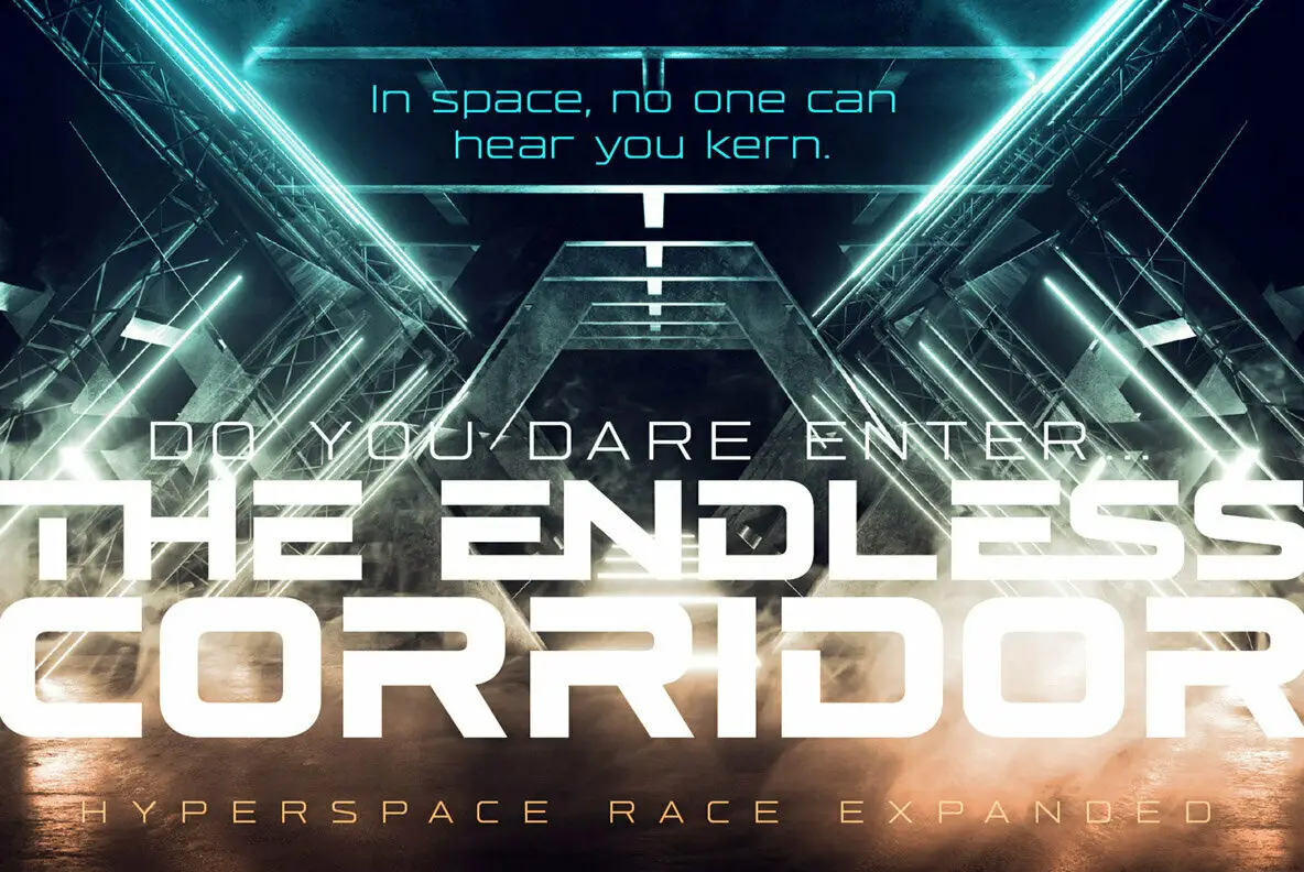 Hyperspace Race Expanded Font - FontPath