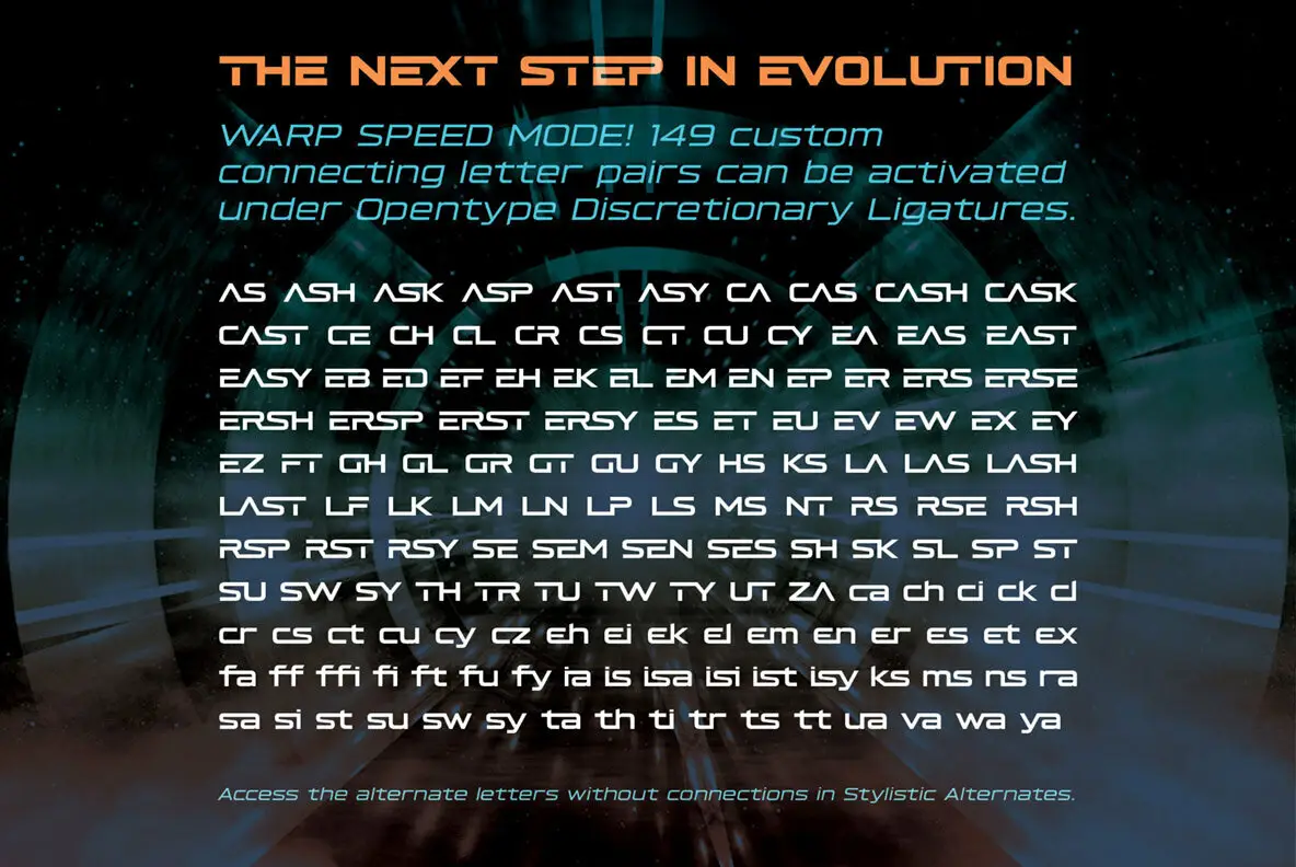 Hyperspace Race Expanded Font - FontPath