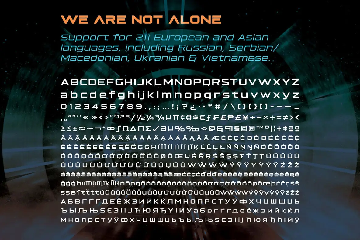 Hyperspace Race Expanded Font - FontPath