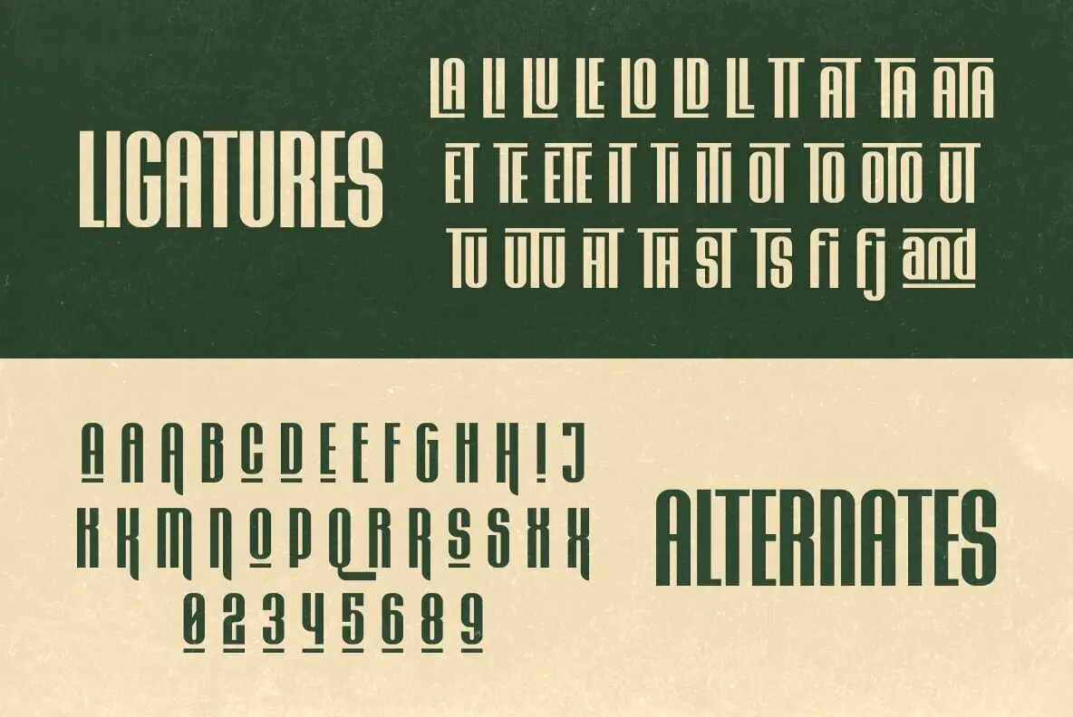 Bosque Line Font - FontPath