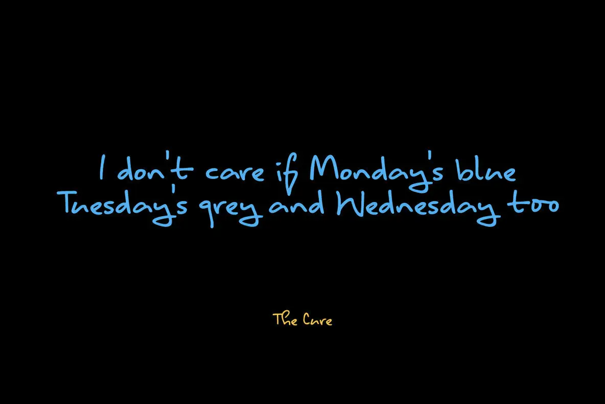 Another Monday Font - YouWorkForThem