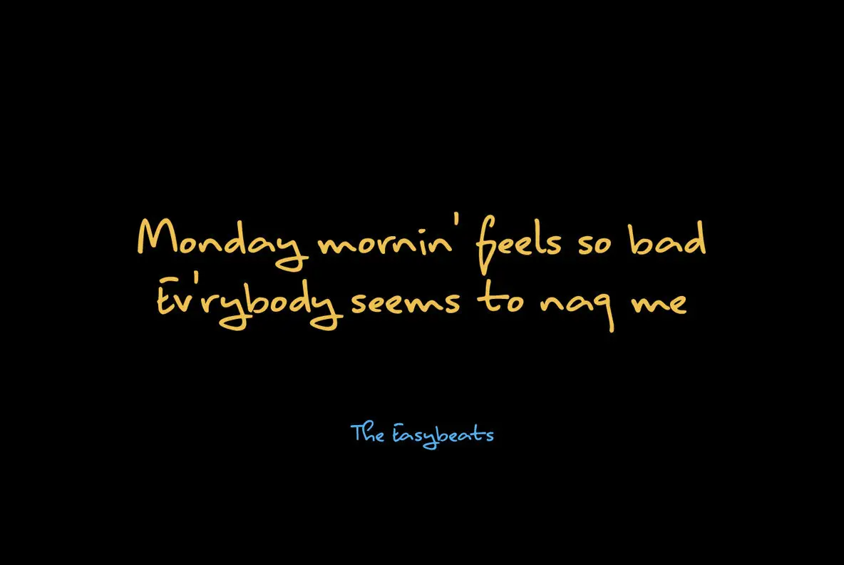 Another Monday Font - YouWorkForThem