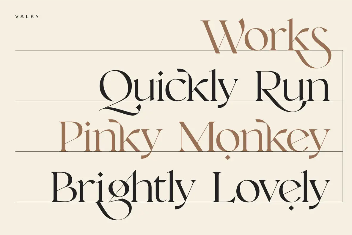Valky Font - YouWorkForThem