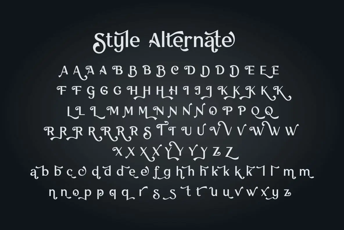 Silver Miranda Font - YouWorkForThem