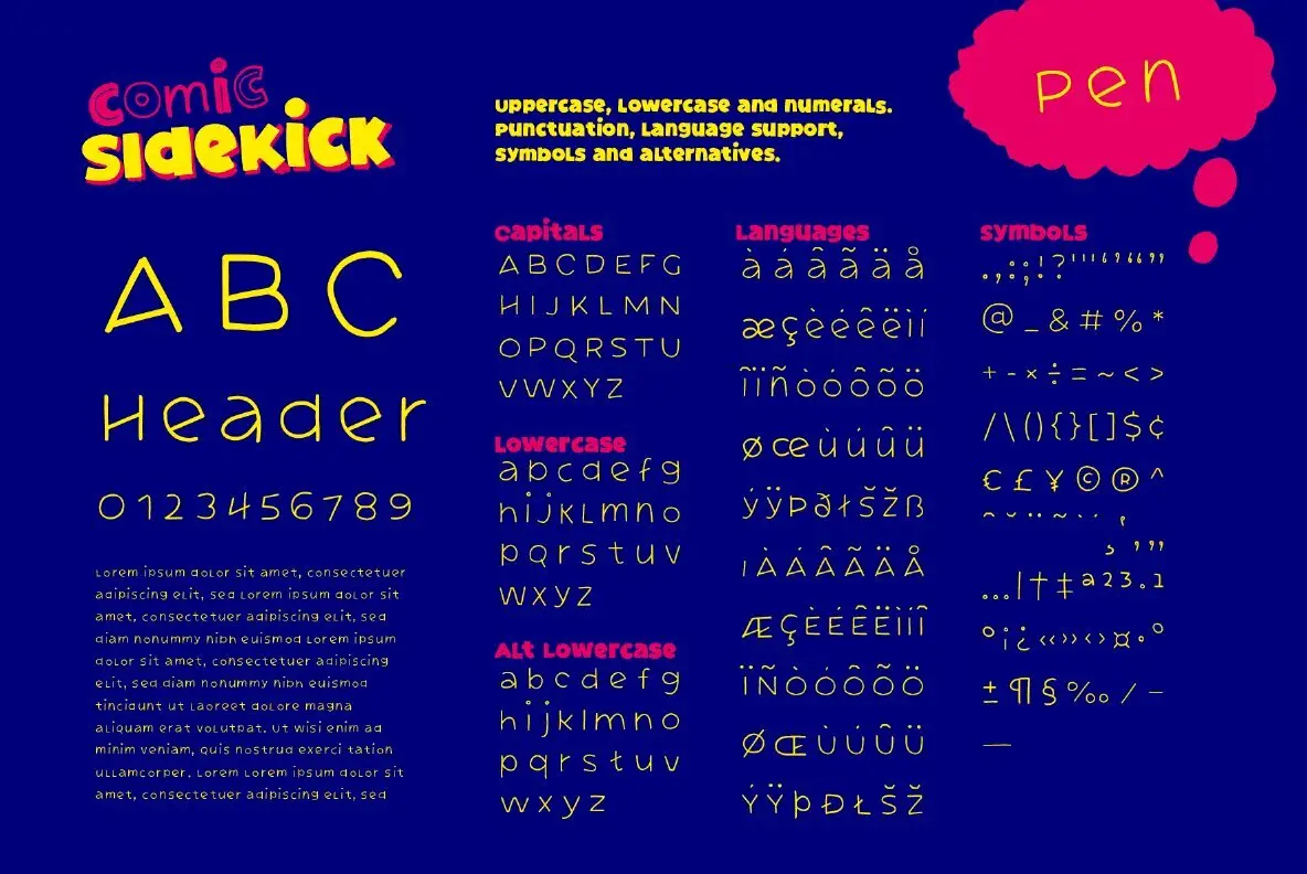 Comic Sidekick Font - FontPath
