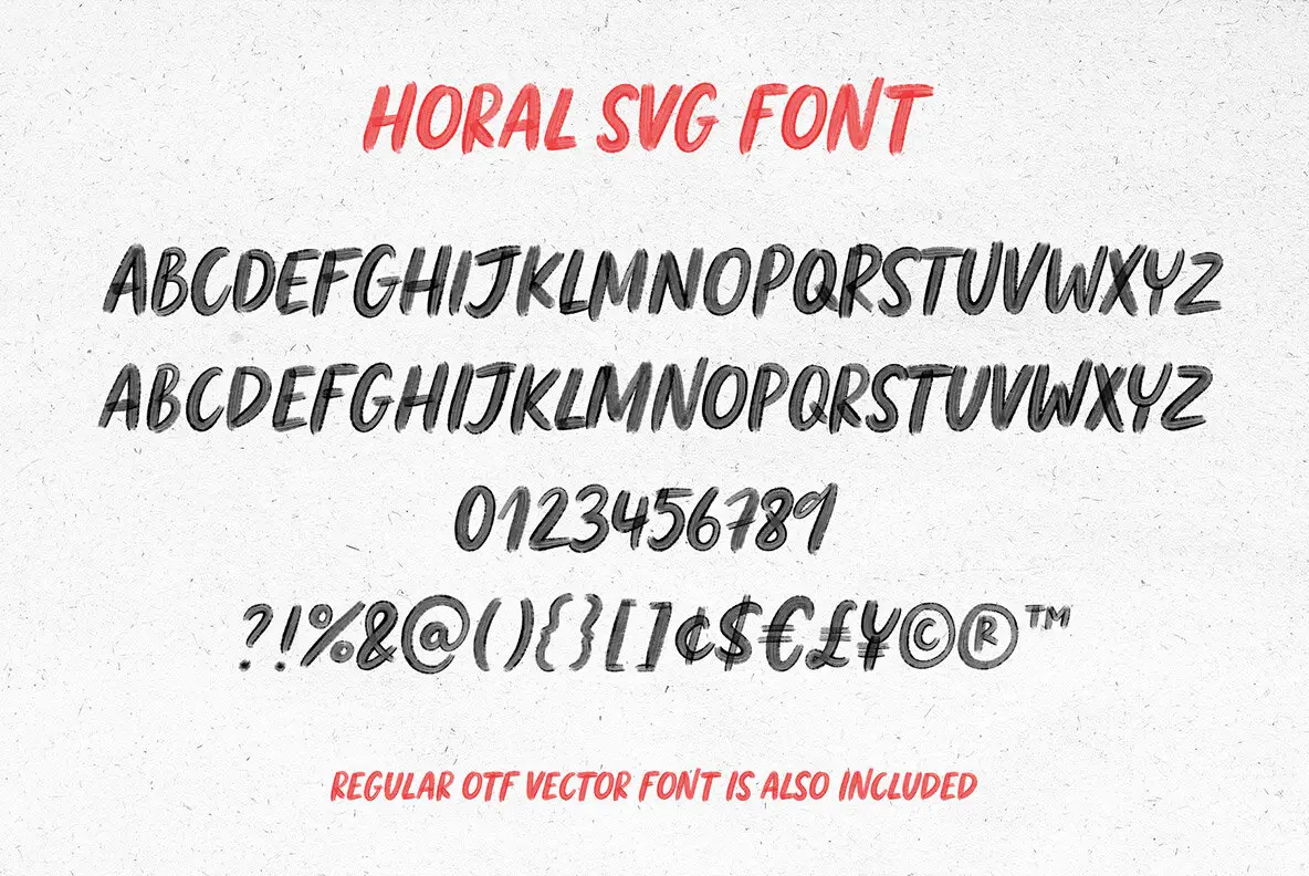 Horal SVG Font - YouWorkForThem