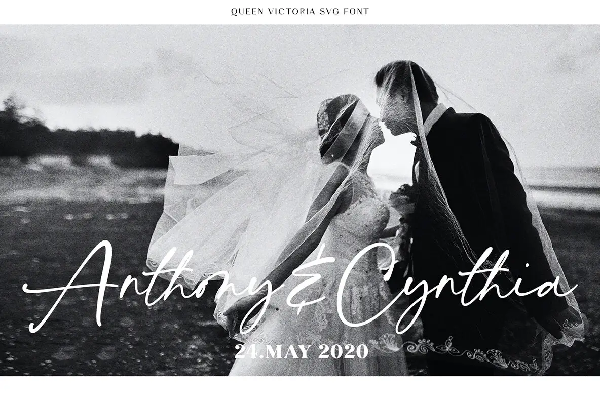 Queen Victoria SVG Font - YouWorkForThem
