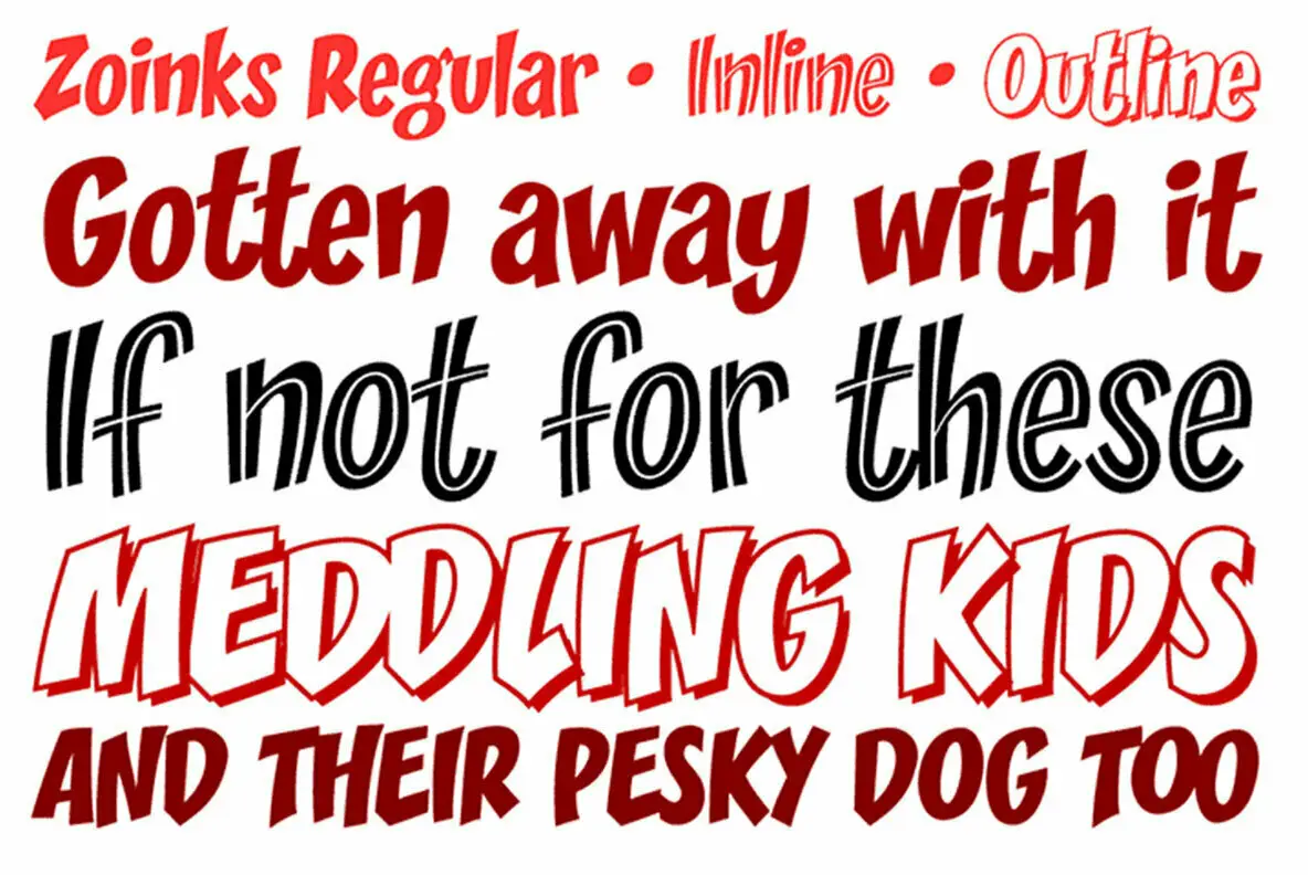 Zoinks Font - YouWorkForThem
