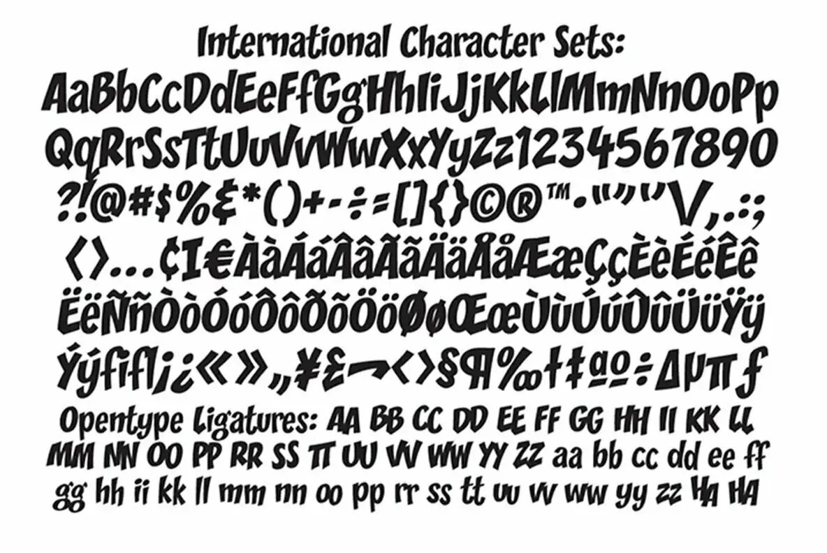 Zoinks Font - YouWorkForThem