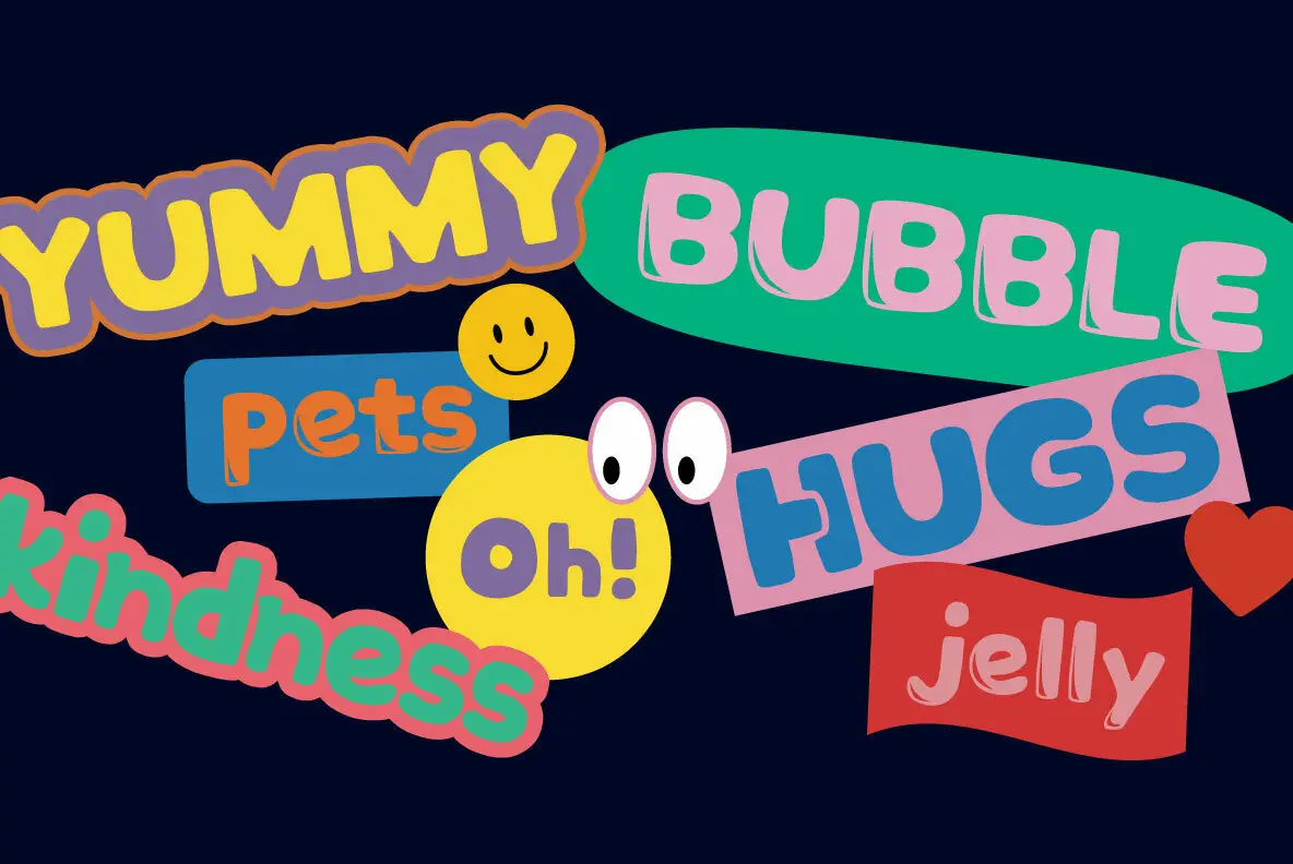 HU Bubble Font - FontPath