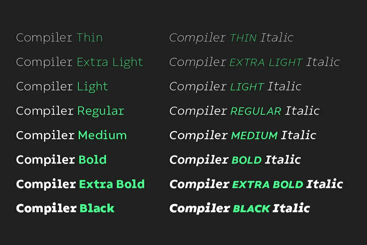 Compiler Font - YouWorkForThem
