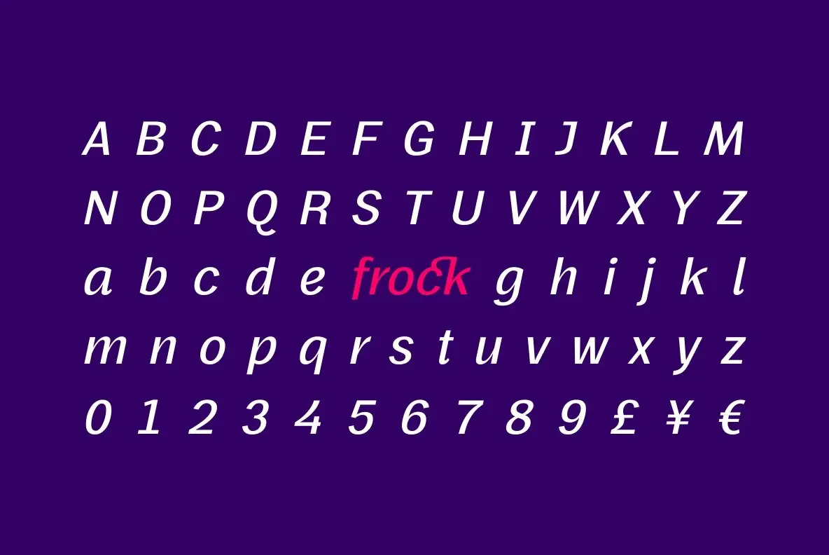 Frock Font - YouWorkForThem