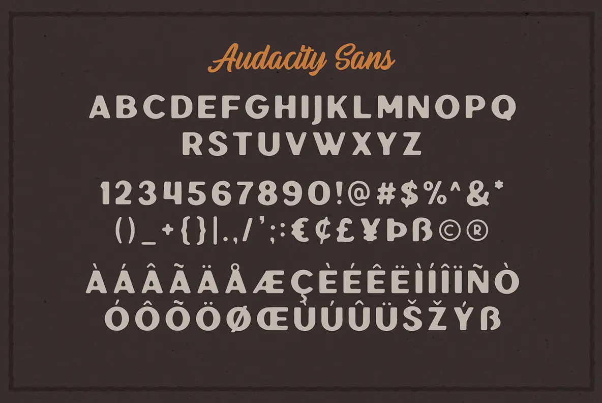 Audacity Font Duo - YouWorkForThem