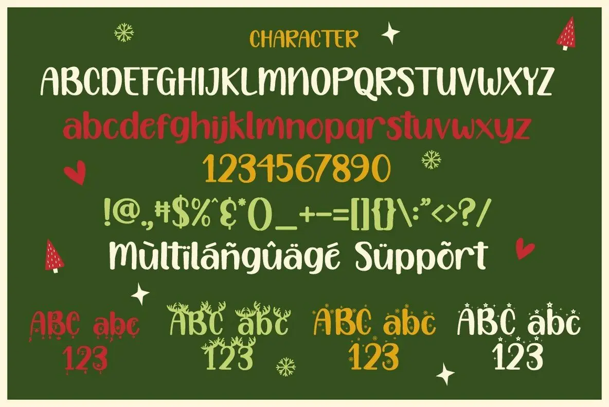 Happy Christmas Party Font - FontPath